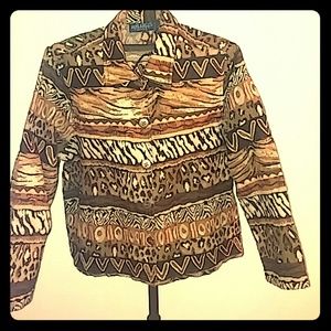 Jane Ashley | Jackets & Coats | Jane Ashley Print Jacket | Poshmark